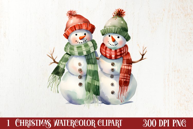 Winter Wonderland Postage Stamp Clipart Bundle, Christmas
