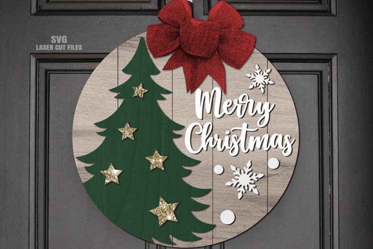 Merry Christmas SVG Laser Cut Files | Christmas Sign SVG