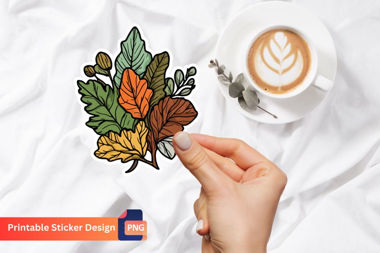 Christmas Fall Sticker, Festive Fall Sticker Pack