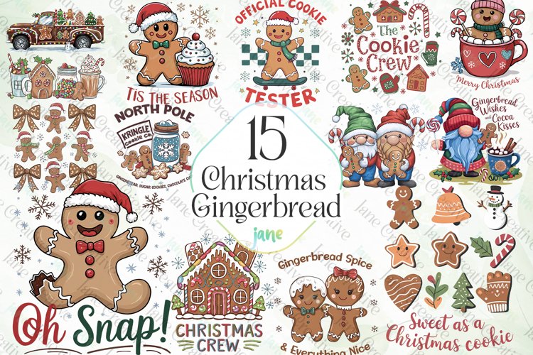Christmas Gingerbread Sublimation (4922880)