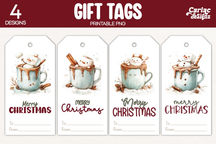 Christmas Gift Tags, Merry Christmas Printable Tags