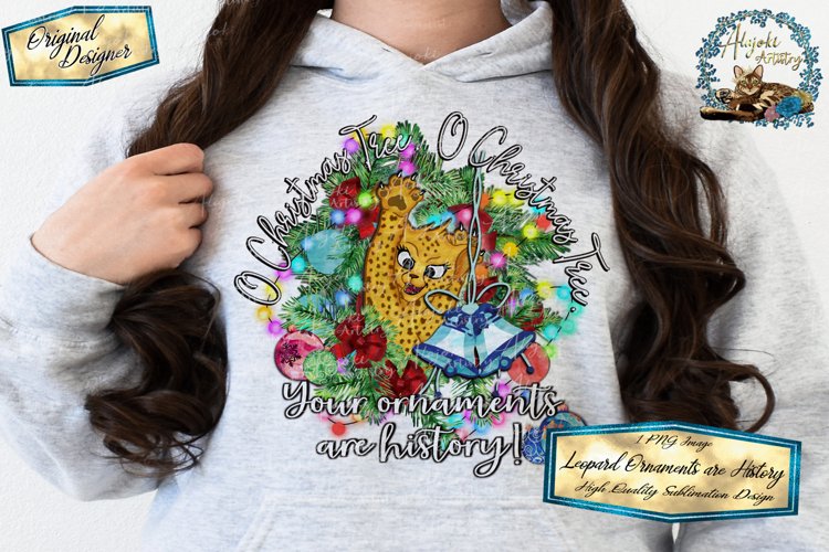 Leopard Christmas Ornaments Are History | Sublimation Design