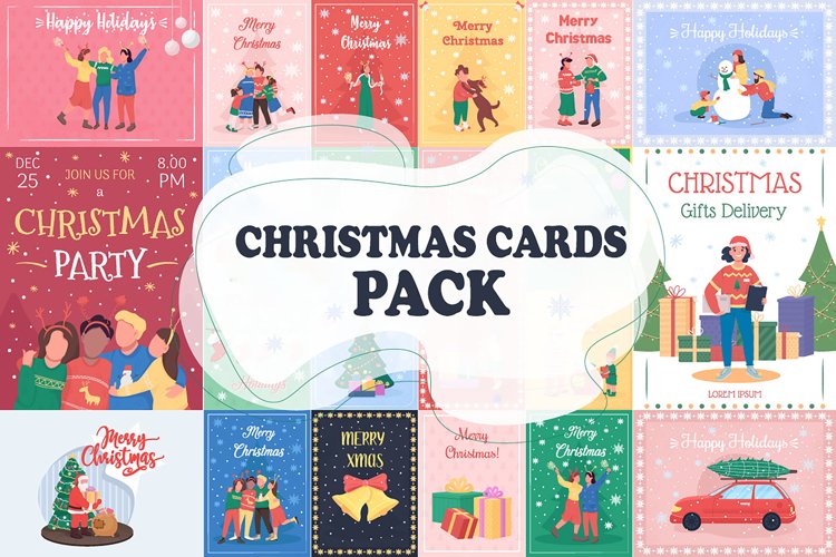 Christmas cards pack