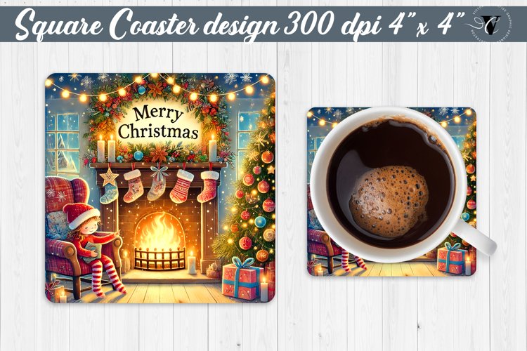 Square Coasters | Christmas sublimation (4220110)