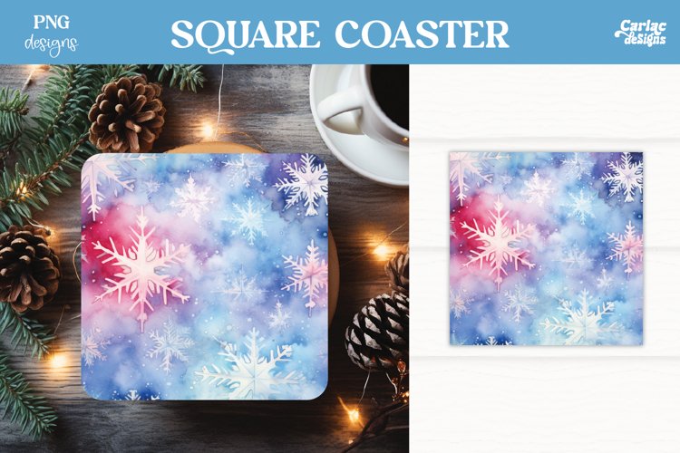 Christmas Square Coaster Sublimation