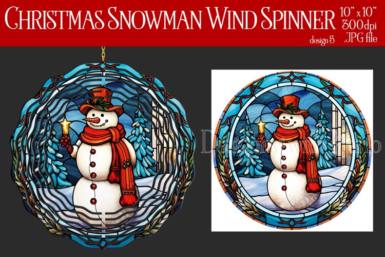 Christmas Wind Spinner, Christmas Snowman Spinner, Winter 5