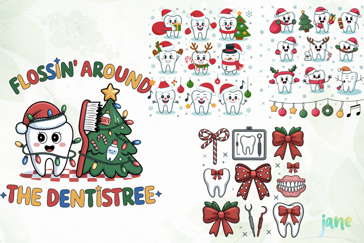 Christmas Teeth Dentist Sublimation (6186667)