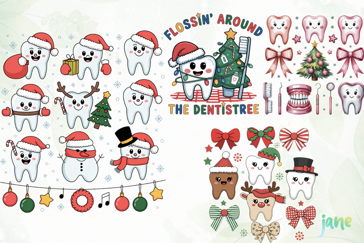 Christmas Teeth Dentist Sublimation (6186681)