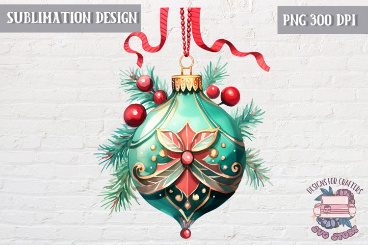Christmas Ornament Ball sublimation Winter PNG PNG (2955906)