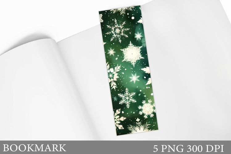 Snowflakes Bookmark. Winter Bookmark Sublimation (4962143)