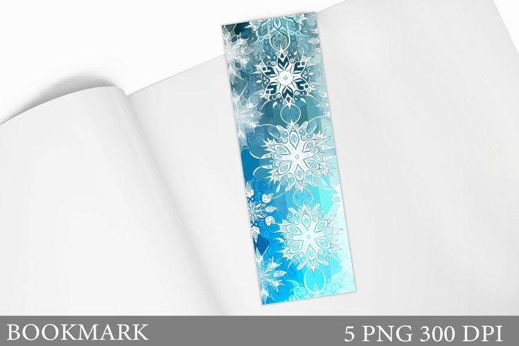 Snowflakes Bookmark Design. Christmas Bookmark (4947758)