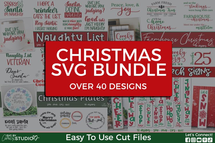 Christmas SVG Bundle SVG| Holiday SVG Designs (1992238) | SVGs | Design ...