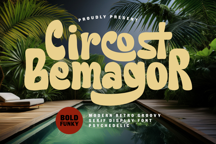 Circost Bemagor Modern Retro Groovy Serif Bold