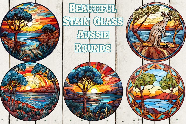 Stain Glass Aussie Nature Sublimation