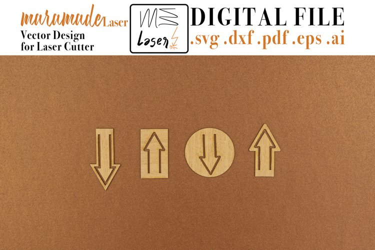 Clips Digital Vector File for Laser Cutter - 4 Variations