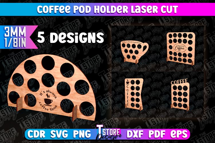 Coffee Pod Holder Laser Cut Project | Coffee Pod Holder SVG