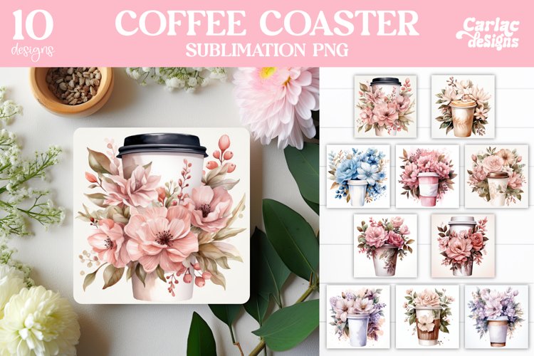Coffee Square Coaster Sublimation Bundle