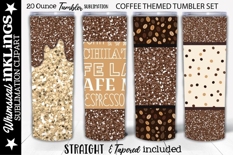 Coffee Themed Tumber Sublimation Set