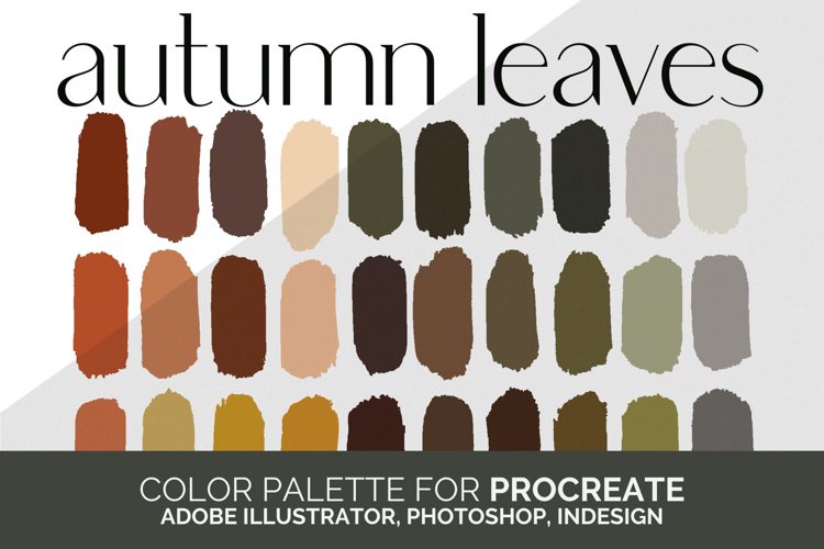 Autumn Leaves Color Palette for Procreate and Adobe