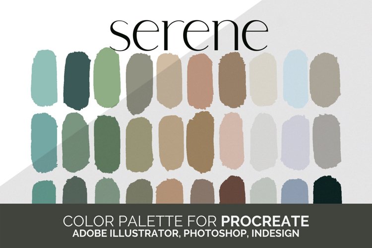 Serene Color Palette for Procreate and Adobe
