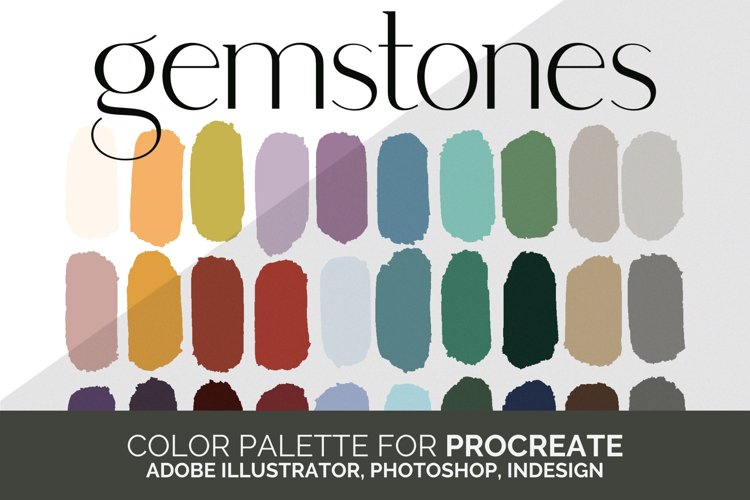 Gemstones Color Palette for Procreate and Adobe