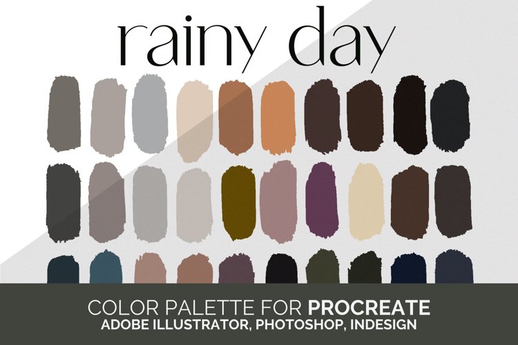 Rainy Day Color Palette for Procreate and Adobe