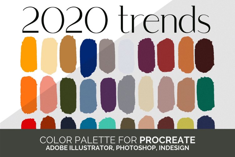 2020 Trends Color Palette for Procreate and Adobe (1618753) | Procreate ...