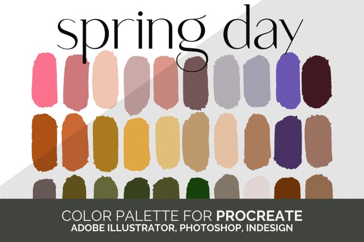 Color Palette for Procreate and Adobe - Spring Day