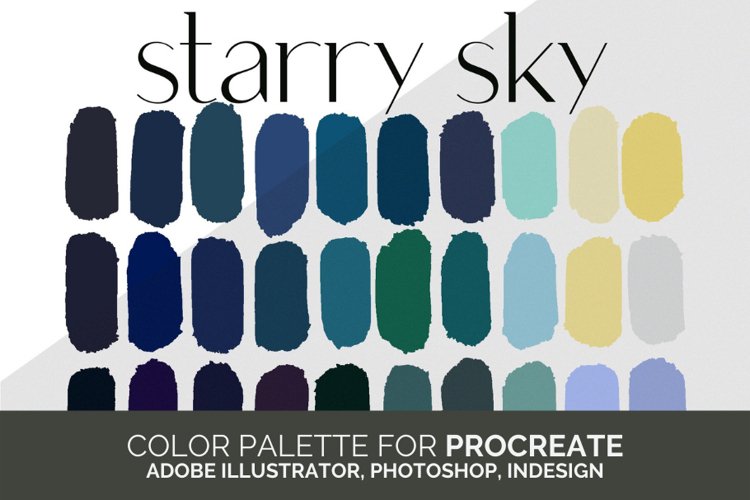 Starry Sky Color Palette For Procreate And Adobe