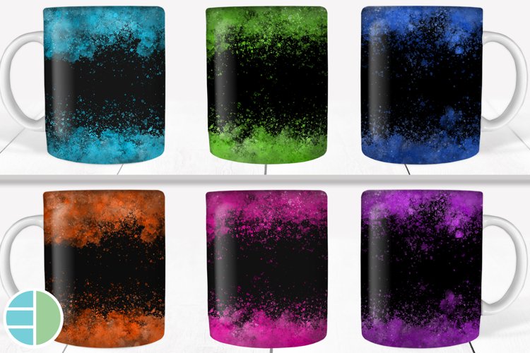 Mug Sublimation Designs Bundle Color Splash (1371904)