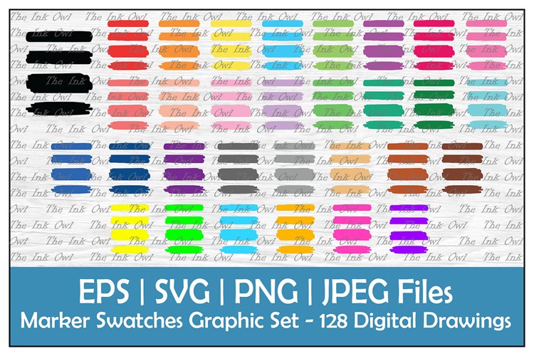 Decorative Colorful Marker or Brush Stroke Element Clipart