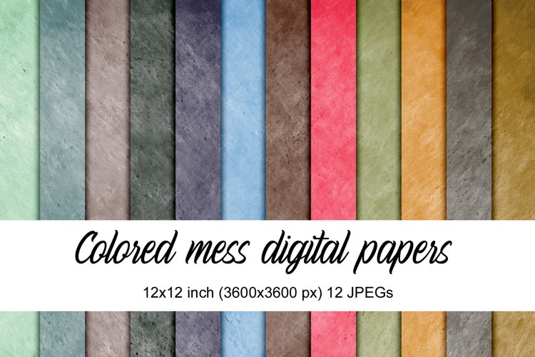 Colored mess papers