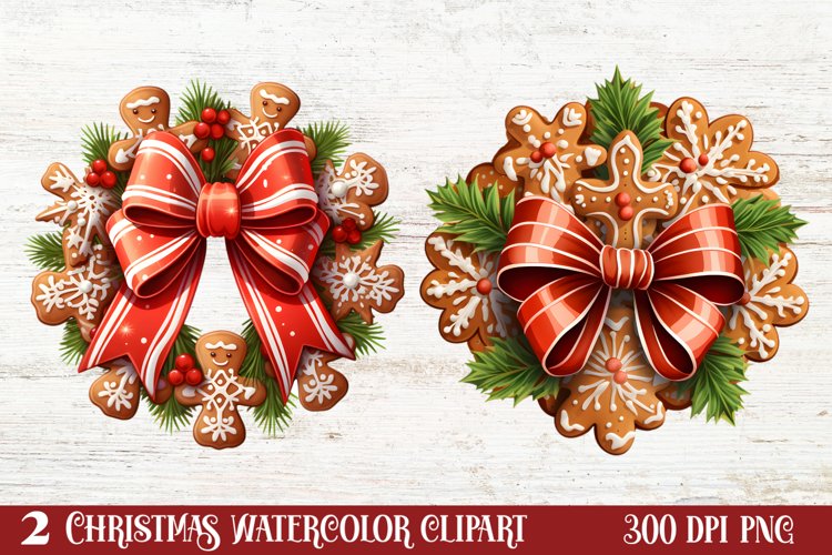 Colorful Christmas Collection Clipart Bundle Colorful Christ