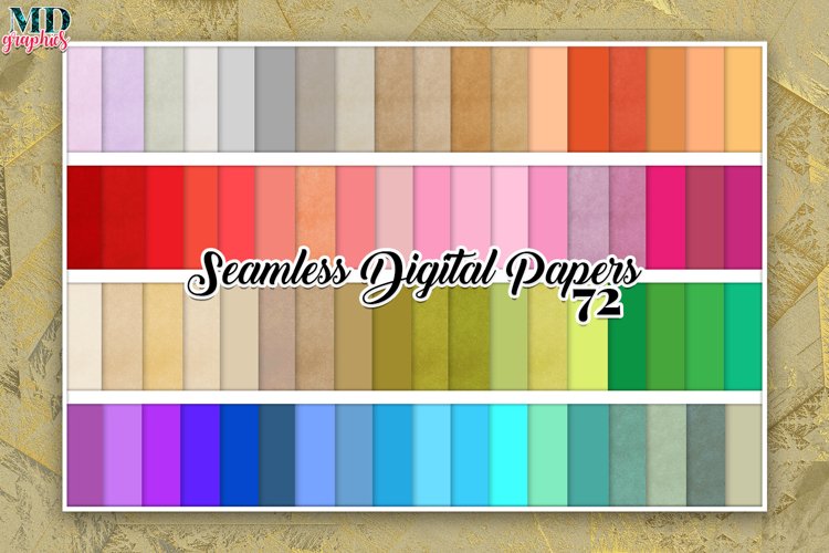 Bundle Seamless Digital Papers, Colorful Scrapbooking Papers