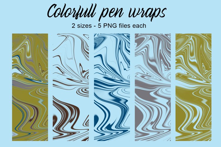 Colorful pen wraps