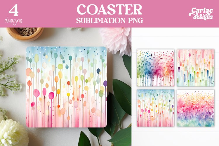Colorful Square Coaster Sublimation