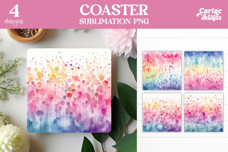 Colorful Square Coaster Sublimation