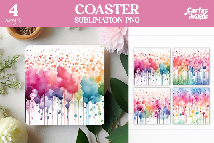 Colorful Square Coaster Sublimation
