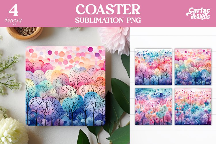 Colorful Square Coaster Sublimation