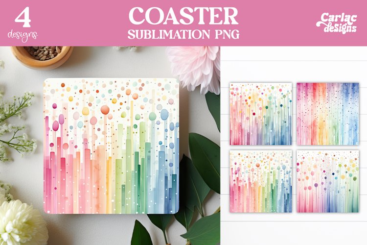 Colorful Square Coaster Sublimation