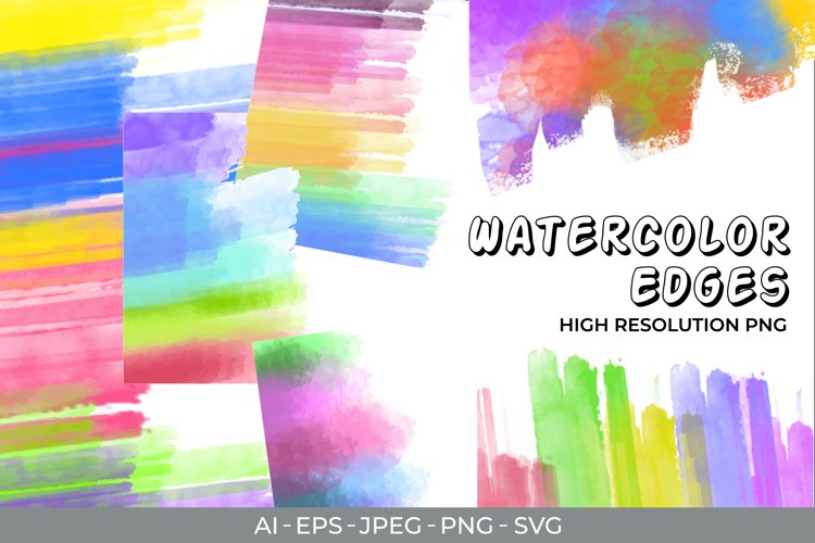 Colorful Watercolor Edges