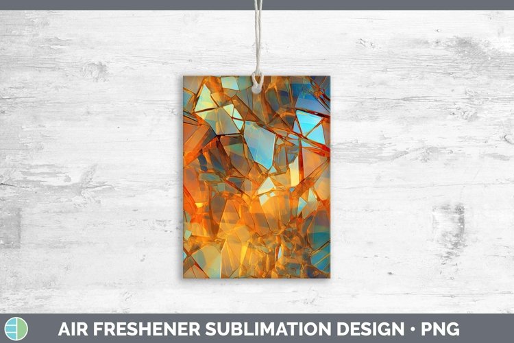 Colors Orange Air Freshener | Sublimation Car Freshener Desi