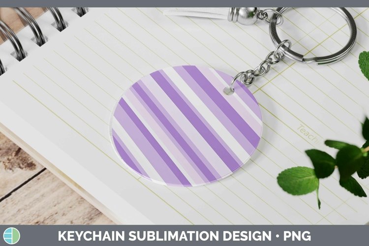 Colors Purple Keychain Sublimation Keyring Designs