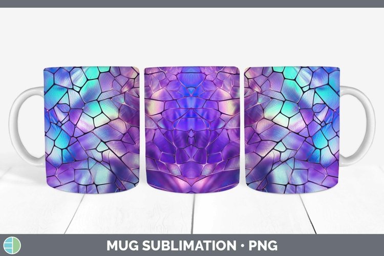 Colors Purple Mug Wrap | Sublimation Coffee Cup Designs
