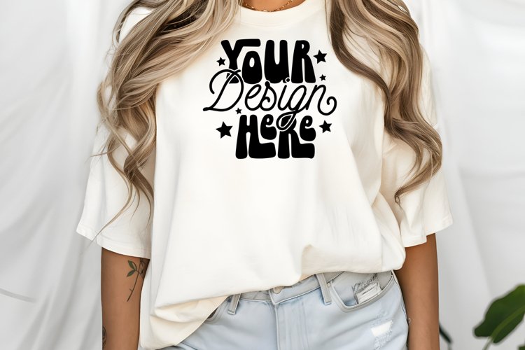 Comfort Colors C1717 Ivory Mockup Bundle, Comfort Colors