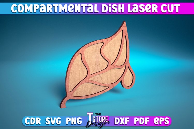 Compartmental Dish Laser Cut | Sheet Laser Cut Design | CNC