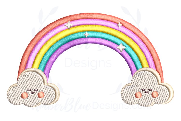 Rainbow Embroidery | Design Bundles