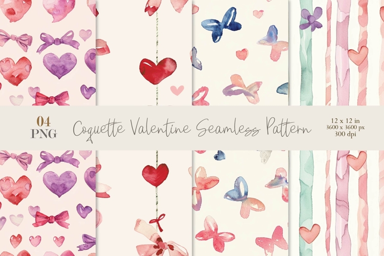Coquette Valentine Seamless Pattern (6547385)