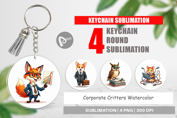 12 Bundle Keychain Sublimation Designs