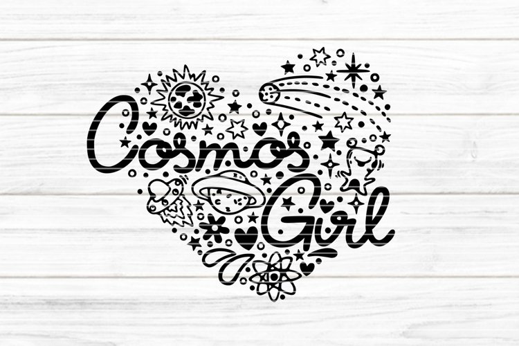 Cosmos Girl Cutting File SVG DXF FCM